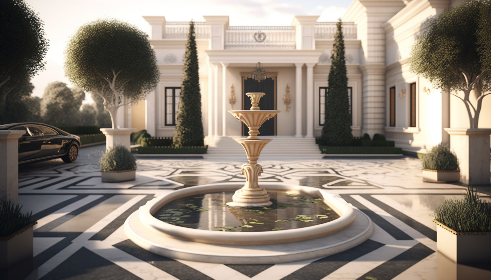 7 Types of Luxury Fountain Driveways to Elevate Your Property