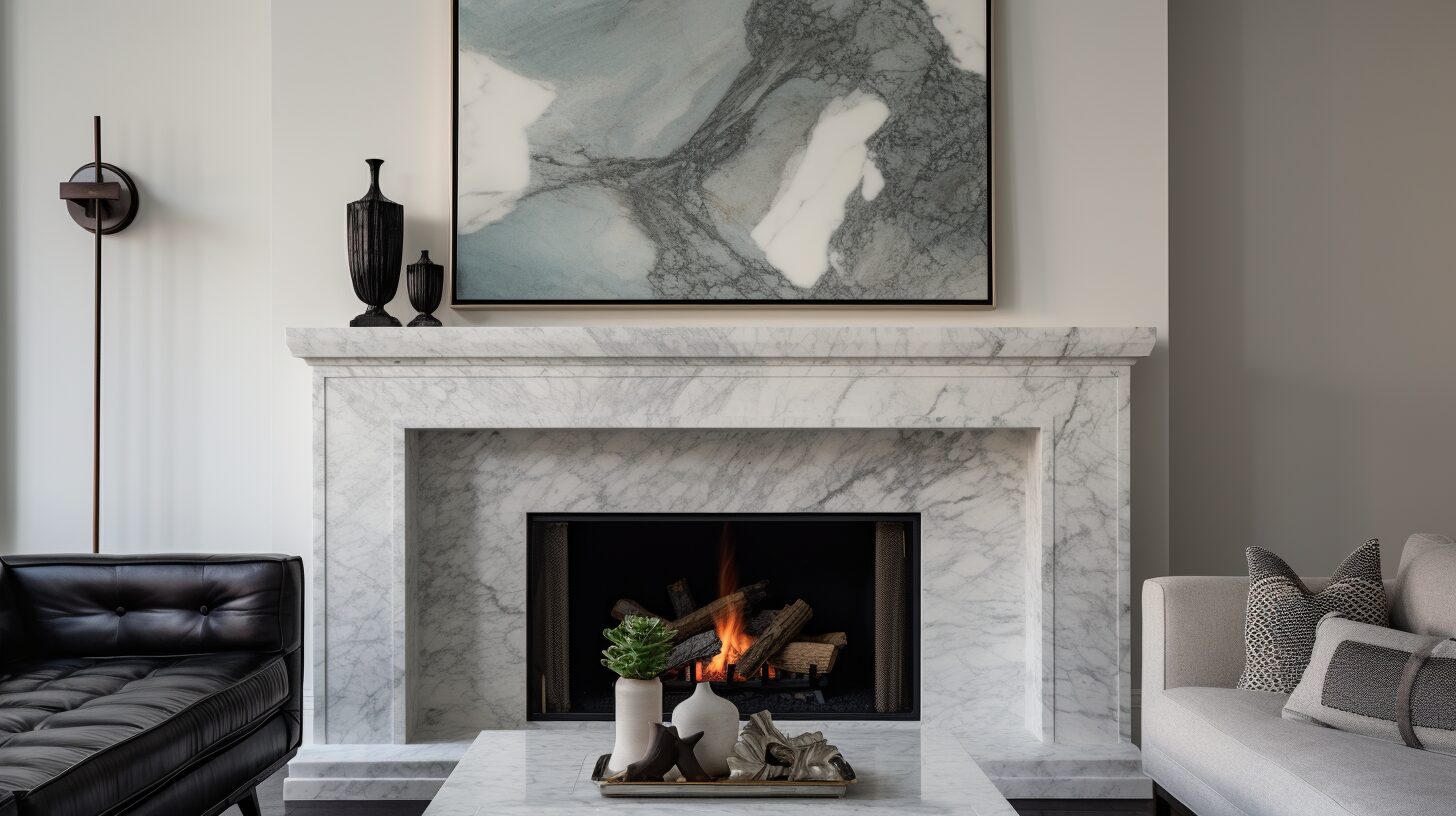 Custom Made Fireplace Mantels in Natural Marble, Limestone, Granite ...